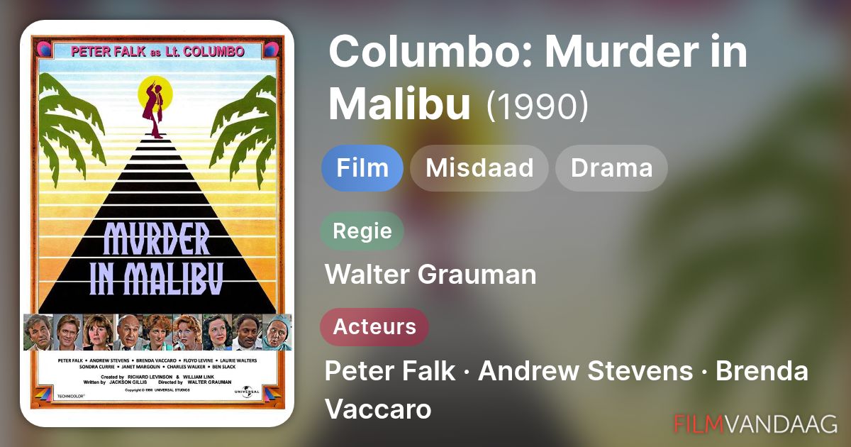 Columbo: Murder in Malibu (film, 1990) kopen op dvd of blu-ray ...