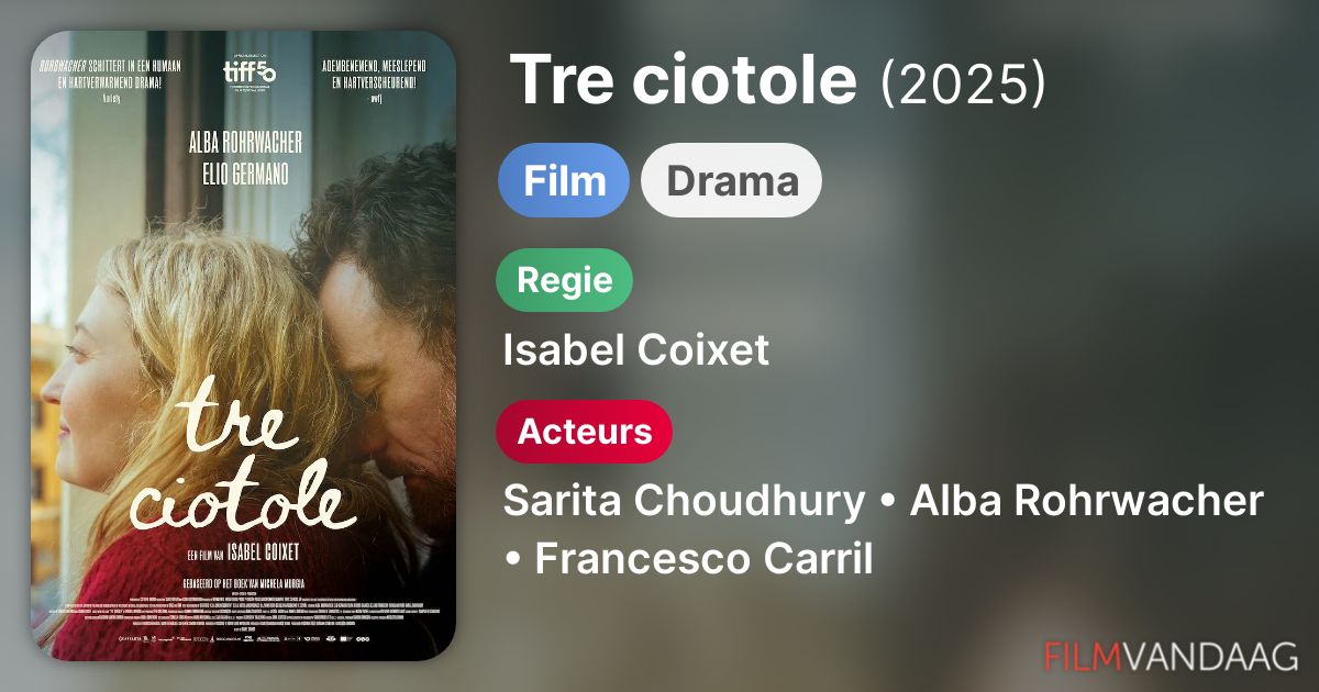 Tre ciotole (film, 2025) - FilmVandaag.nl