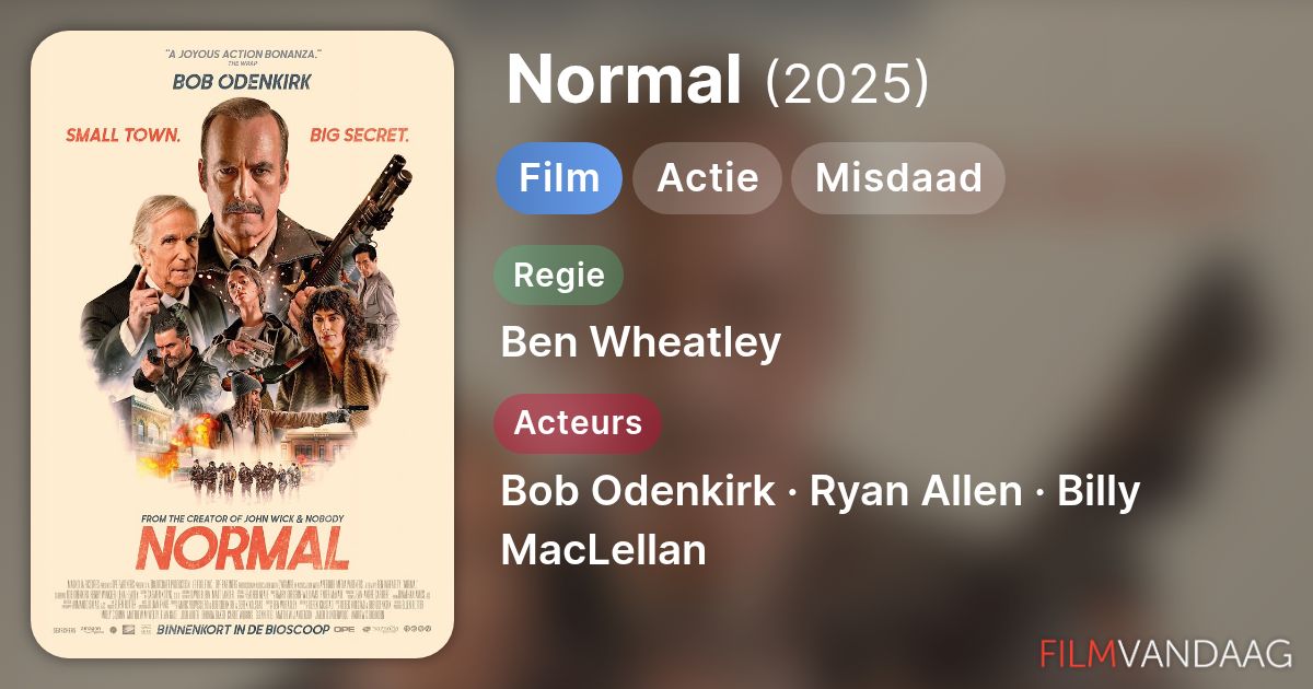 Normal (film, 2025) - FilmVandaag.nl