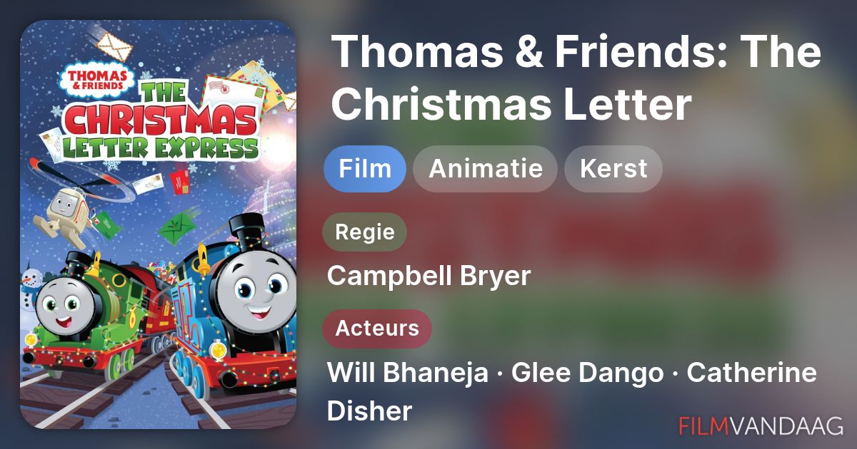 Thomas & Friends: The Christmas Letter Express (film, 2024 ...