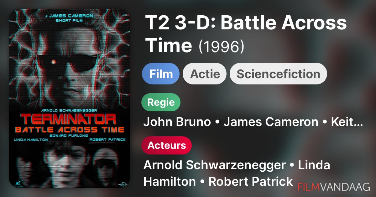 T2 3-D: Battle Across Time (film, 1996) - FilmVandaag.nl