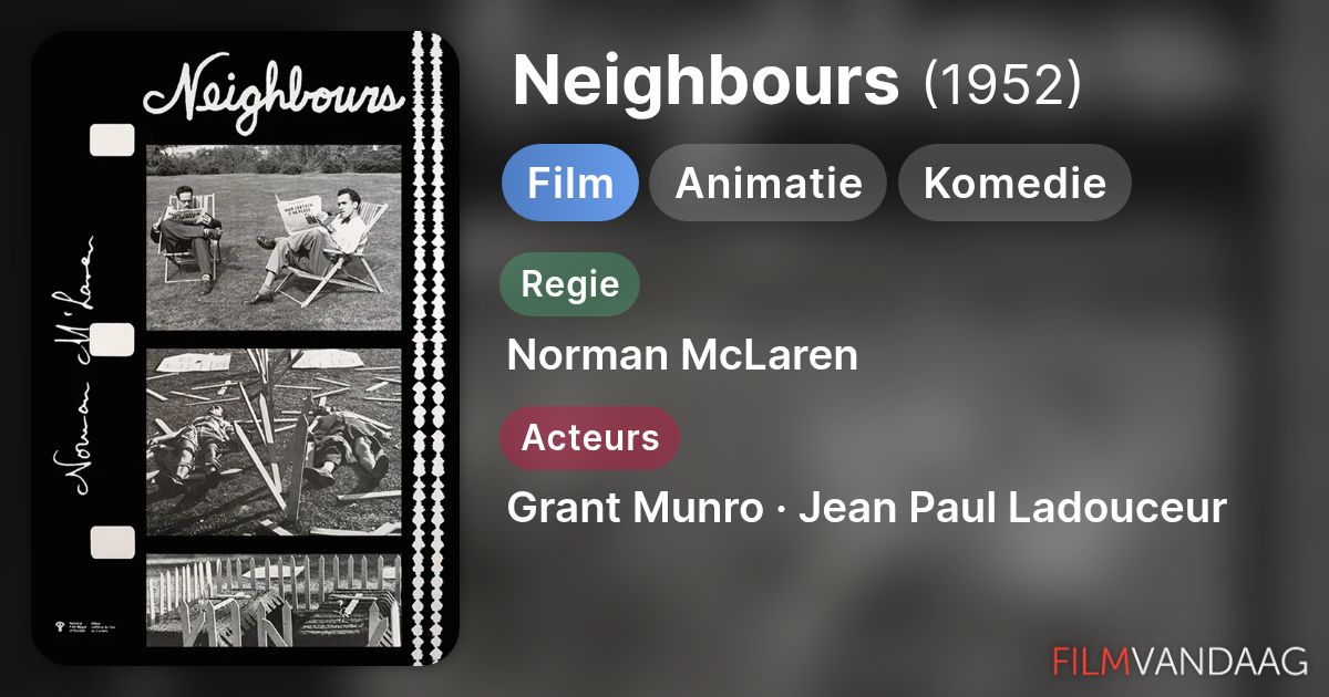 Neighbours (film, 1952) kopen op dvd of blu-ray - FilmVandaag.nl