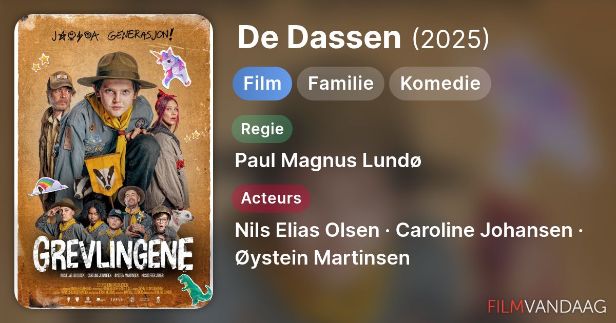 Alle acteurs in De Dassen (film, 2025) - FilmVandaag.nl