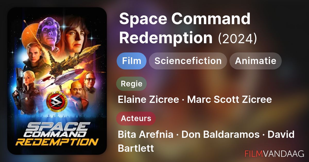 Alle acteurs in Space Command Redemption (film, 2024) - FilmVandaag.nl