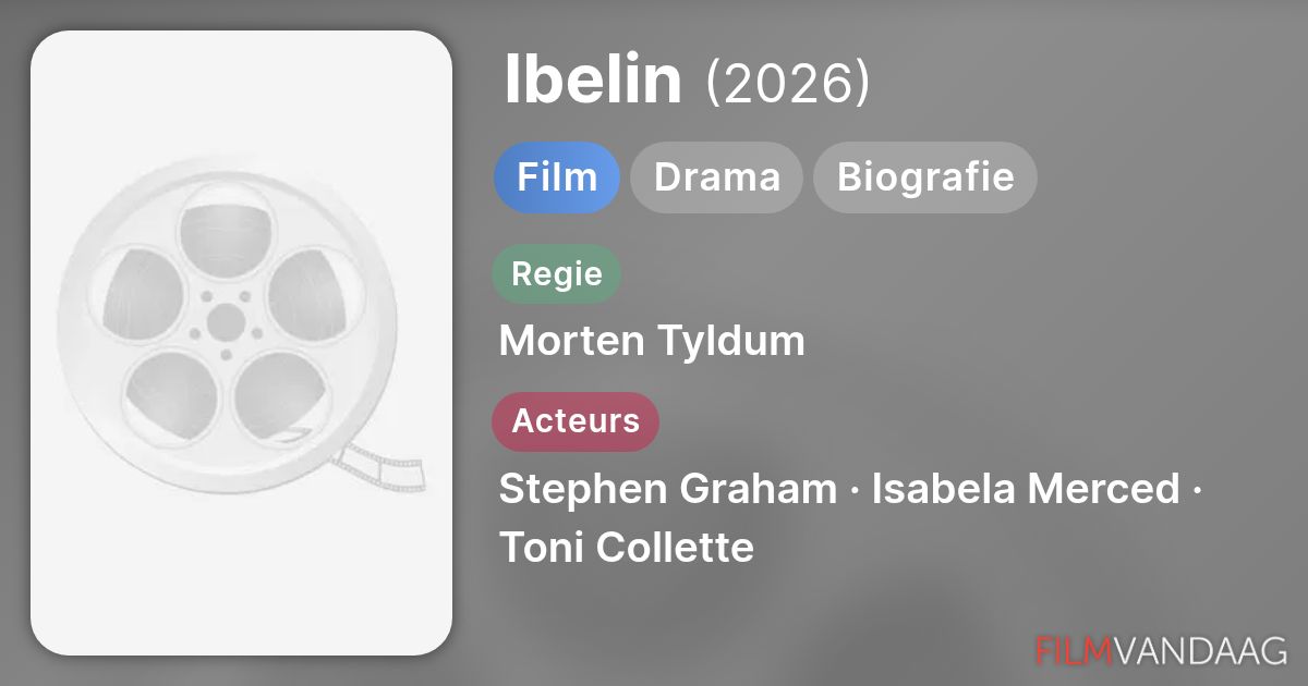 Alle acteurs in Ibelin (film, 2026) - FilmVandaag.nl