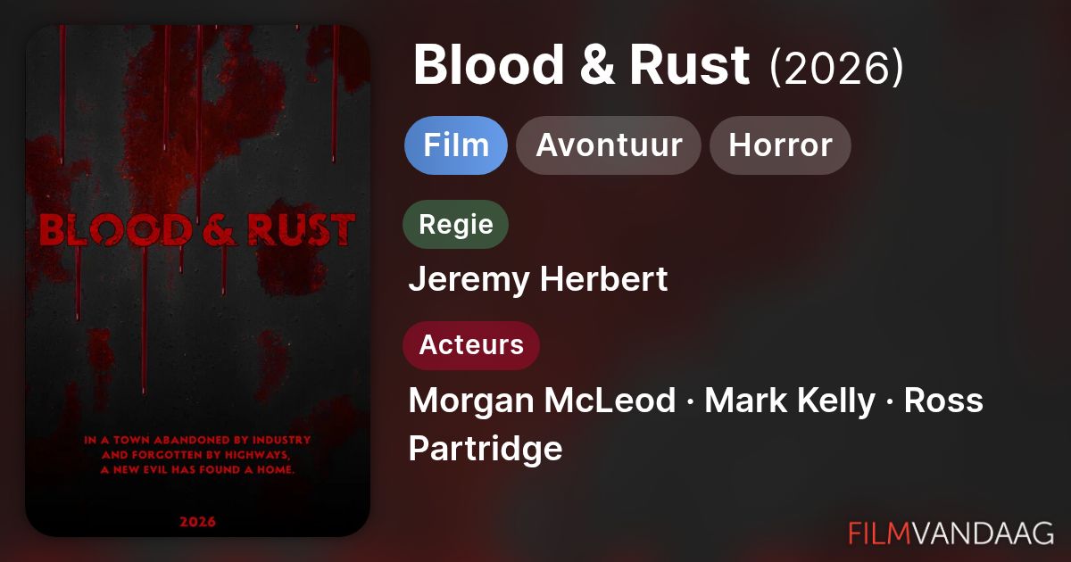 Blood & Rust (film, 2026) - FilmVandaag.nl