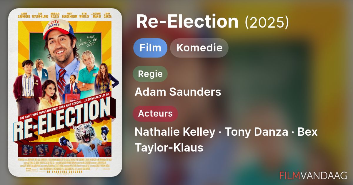 Alle acteurs in Re-Election (film, 2025) - FilmVandaag.nl