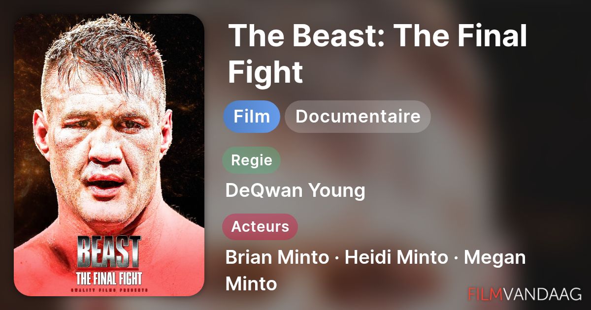 Alle acteurs in The Beast: The Final Fight (film) - FilmVandaag.nl
