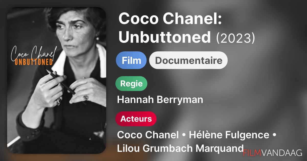 Alle acteurs in Coco Chanel: Unbuttoned (film, 2023) - FilmVandaag.nl