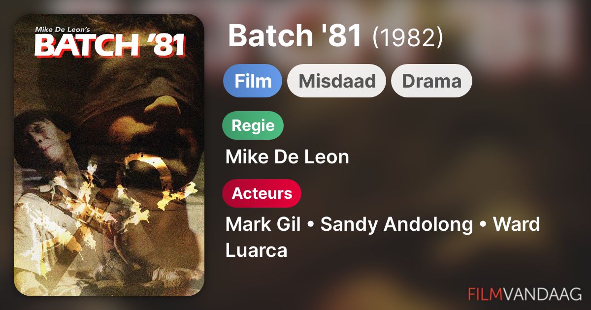 Batch '81 (film, 1982) - FilmVandaag.nl