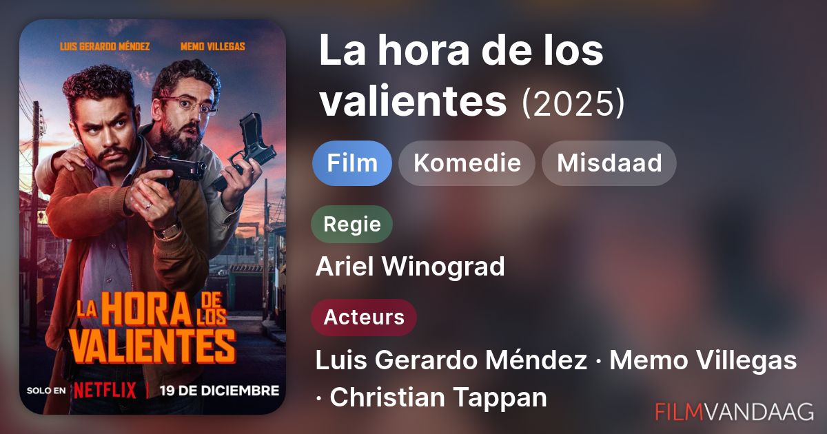 La hora de los valientes (film, 2025) - FilmVandaag.nl