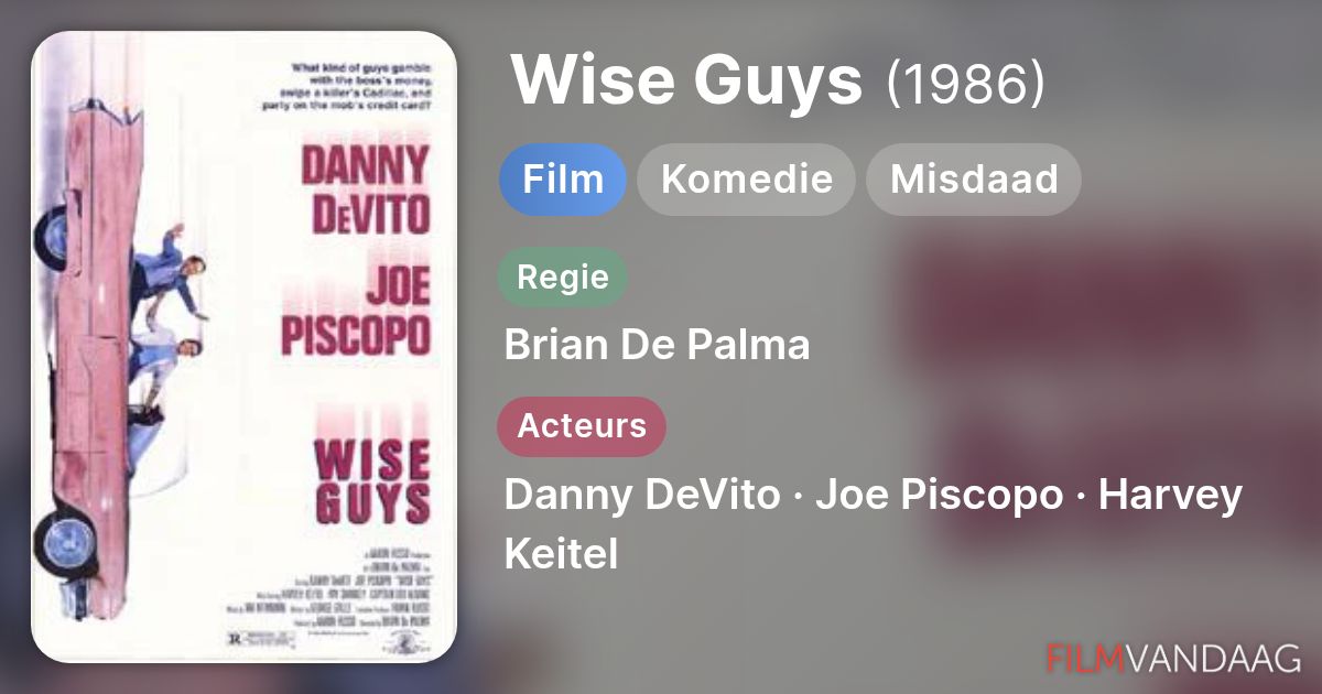 Wise Guys (film, 1986) - FilmVandaag.nl