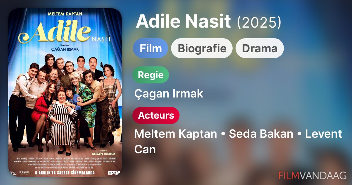 Adile Nasit (film, 2025) - FilmVandaag.nl