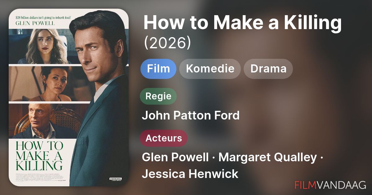 How to Make a Killing (film, 2026) kopen op dvd of blu-ray - FilmVandaag.nl