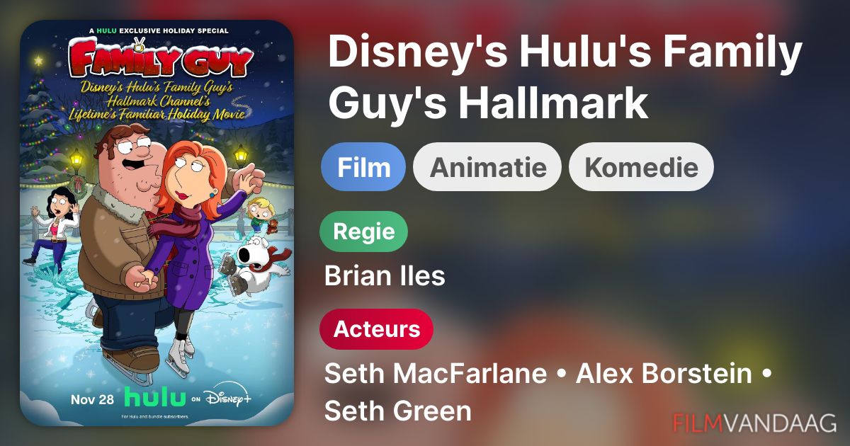 Alle acteurs in Disney's Hulu's Family Guy's Hallmark Channel's ...