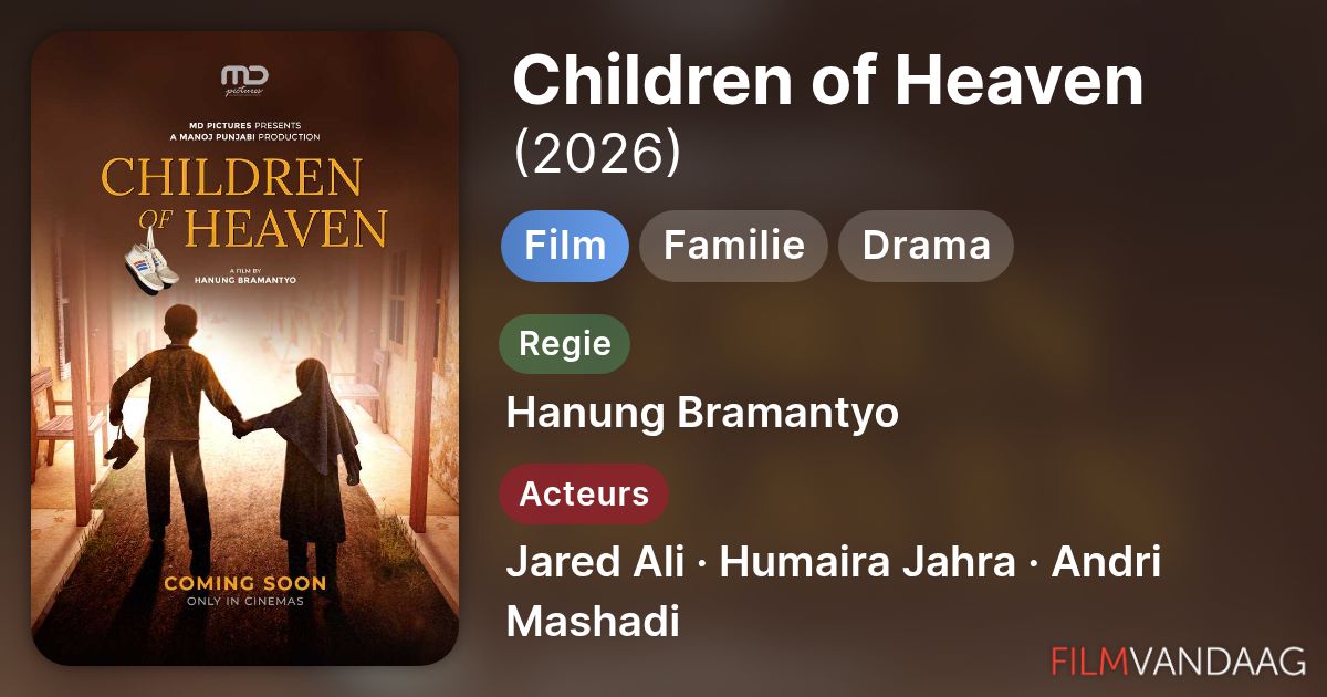Alle acteurs in Children of Heaven (film, 2026) - FilmVandaag.nl