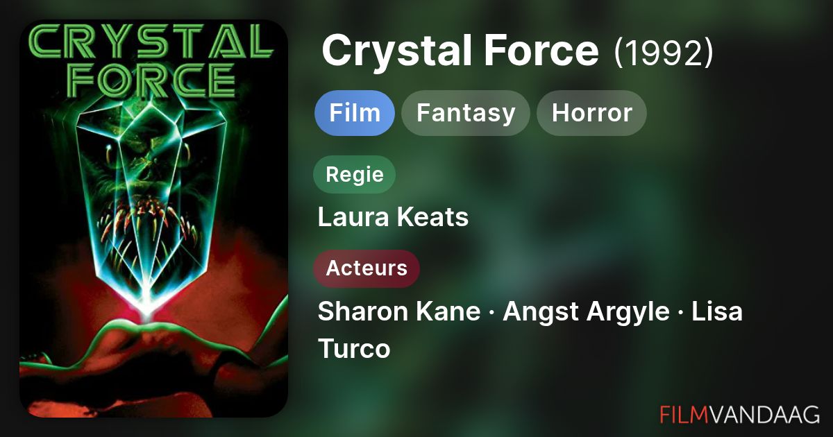 Crystal Force (film, 1992) - FilmVandaag.nl