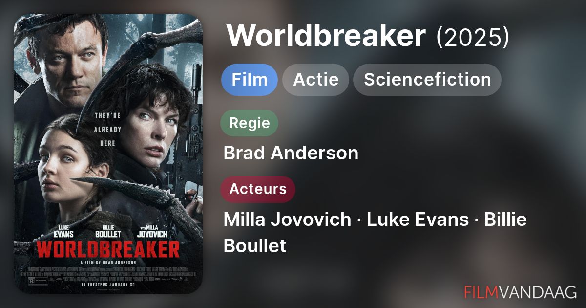 Alle acteurs in Worldbreaker (film, 2025) - FilmVandaag.nl