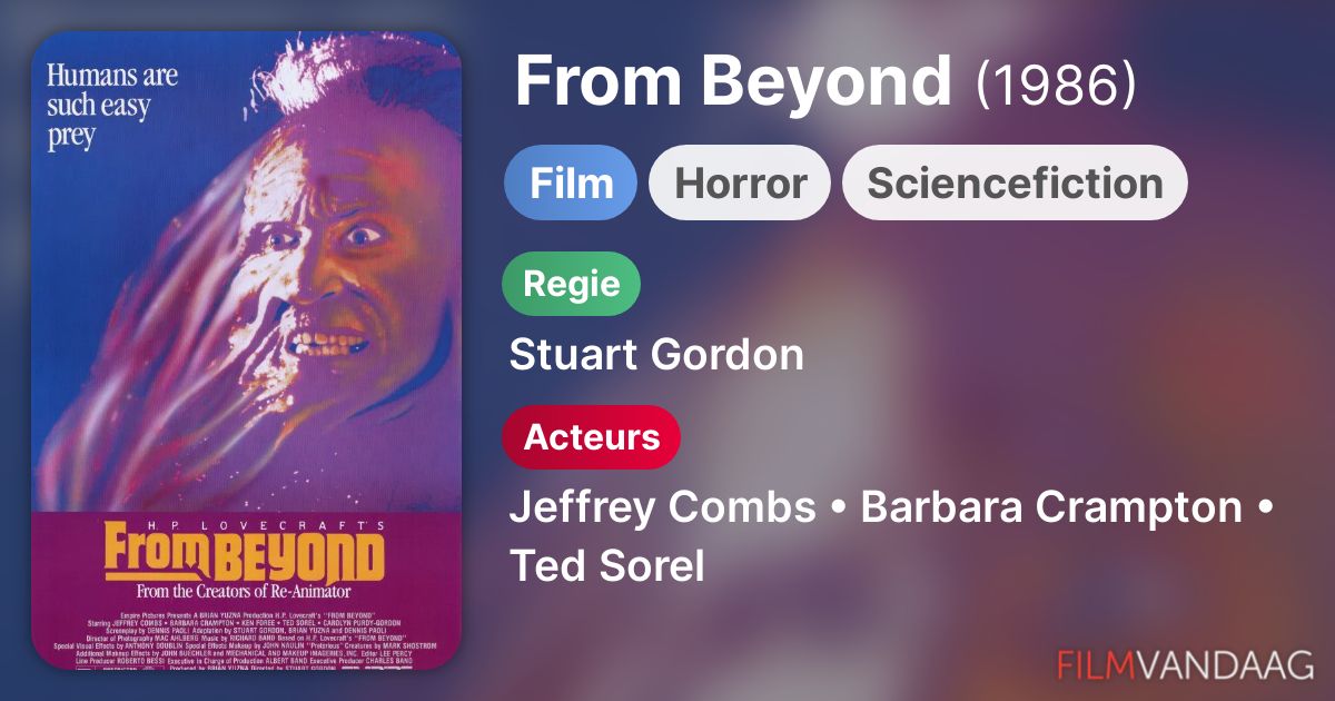 From Beyond (film, 1986) - FilmVandaag.nl