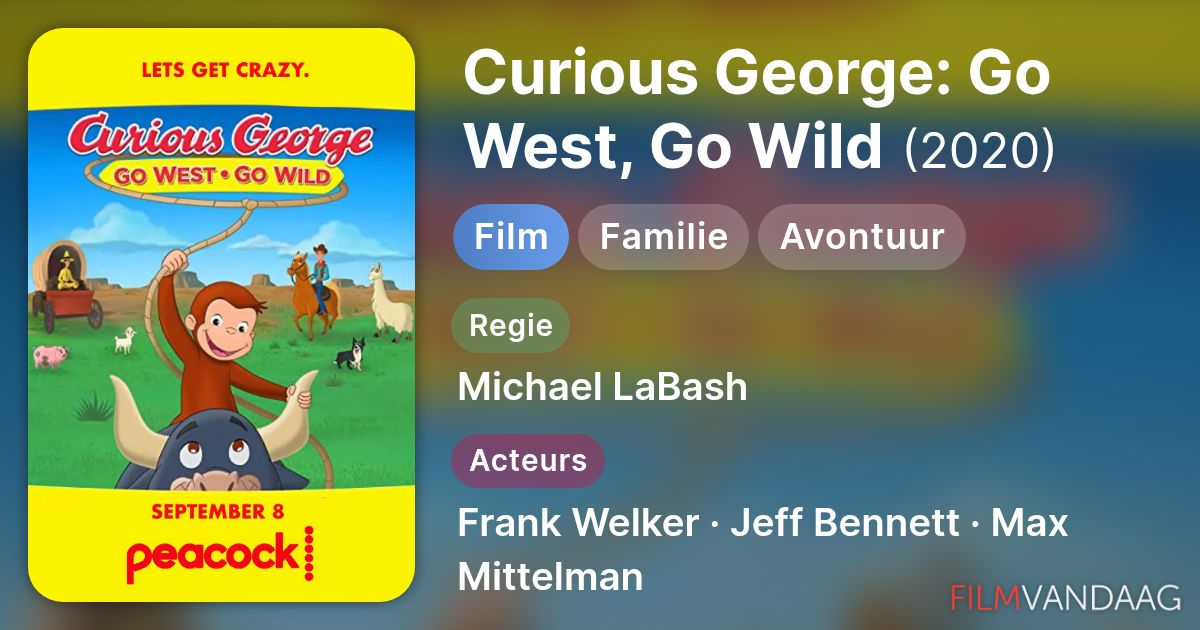 Curious George: Go West, Go Wild (film, 2020) - FilmVandaag.nl