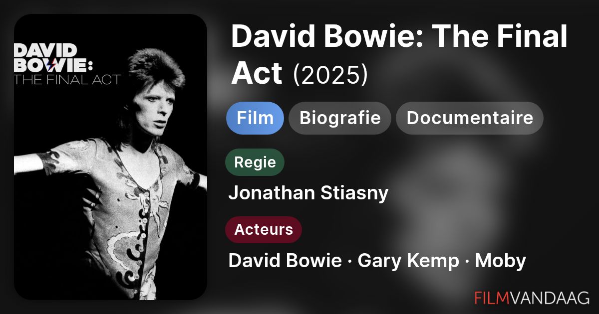 Uitzending gemist: David Bowie: The Final Act (film, 2025) - FilmVandaag.nl