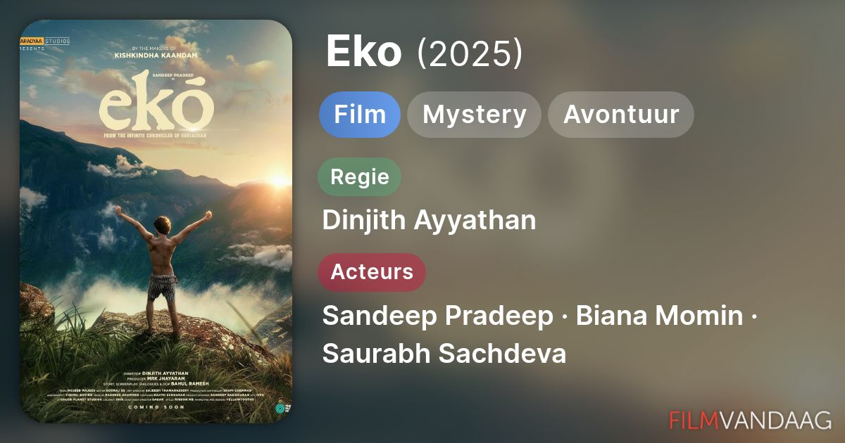 Alle acteurs in Eko (film, 2025) - FilmVandaag.nl