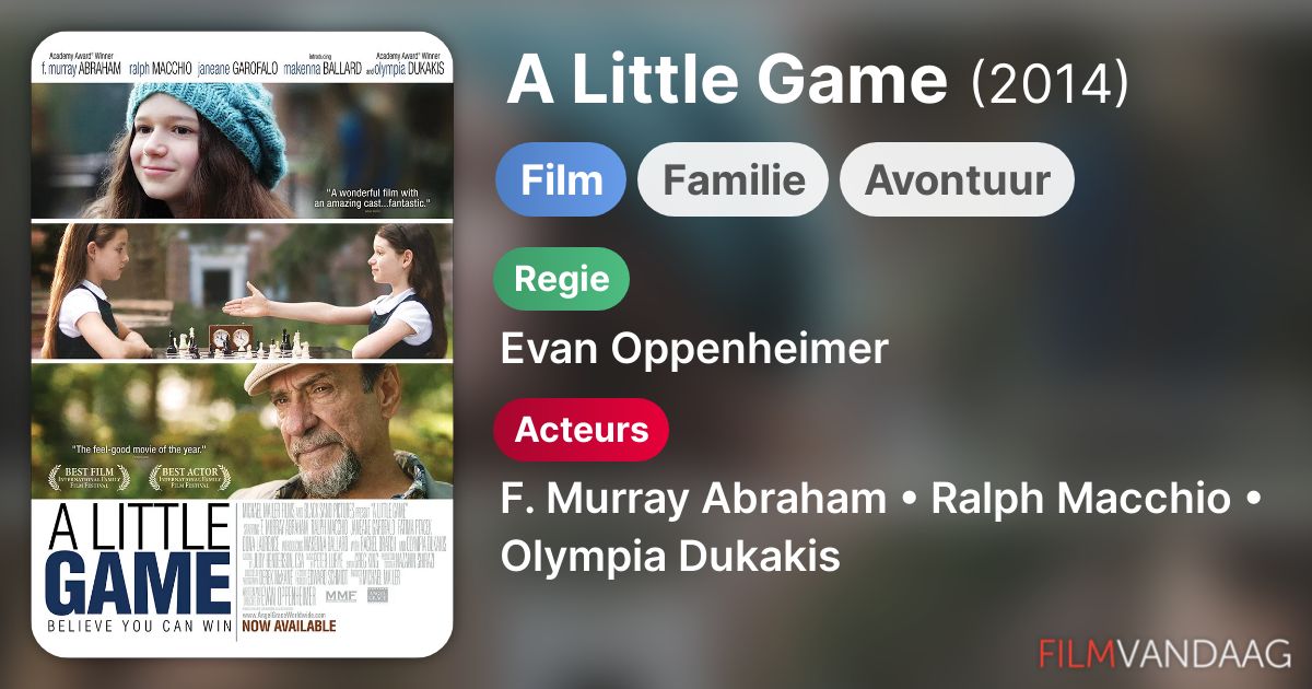 A Little Game (film, 2014) Nu Online Kijken - FilmVandaag.nl