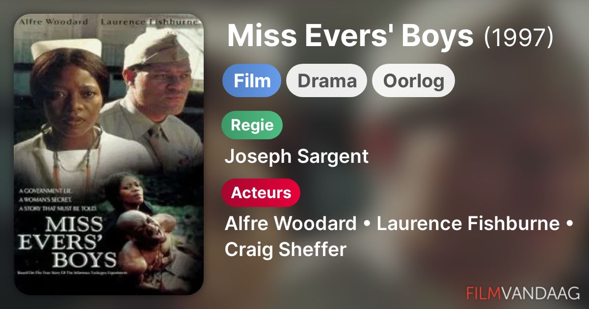 Miss Evers' Boys (film, 1997) - FilmVandaag.nl