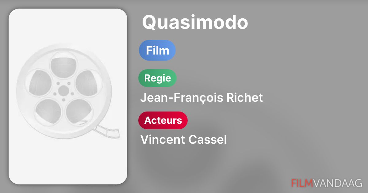 Quasimodo (film) Nu Online Kijken - FilmVandaag.nl