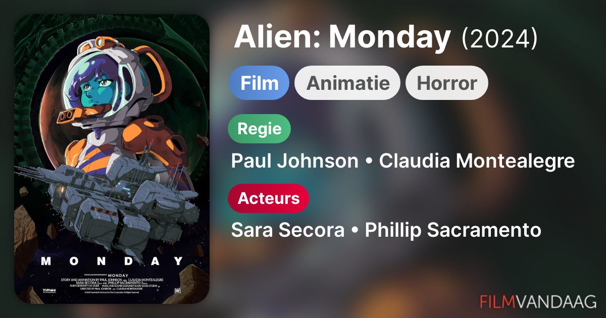 Alien: Monday (film, 2024) - FilmVandaag.nl