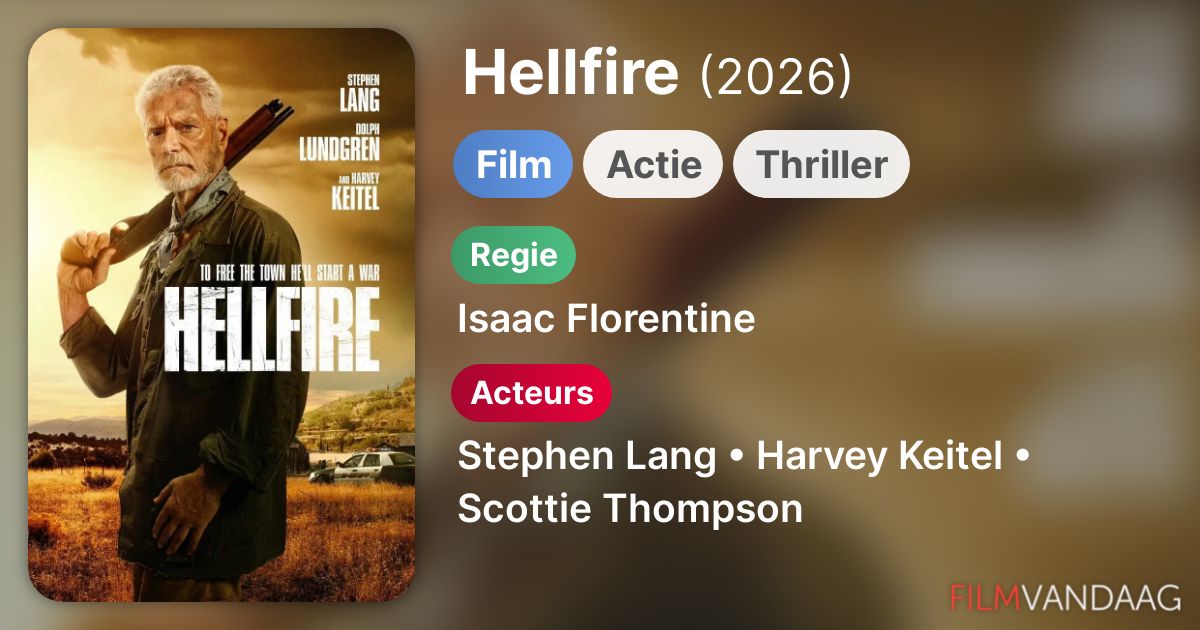 Hellfire (film, 2026) kopen op dvd of blu-ray - FilmVandaag.nl