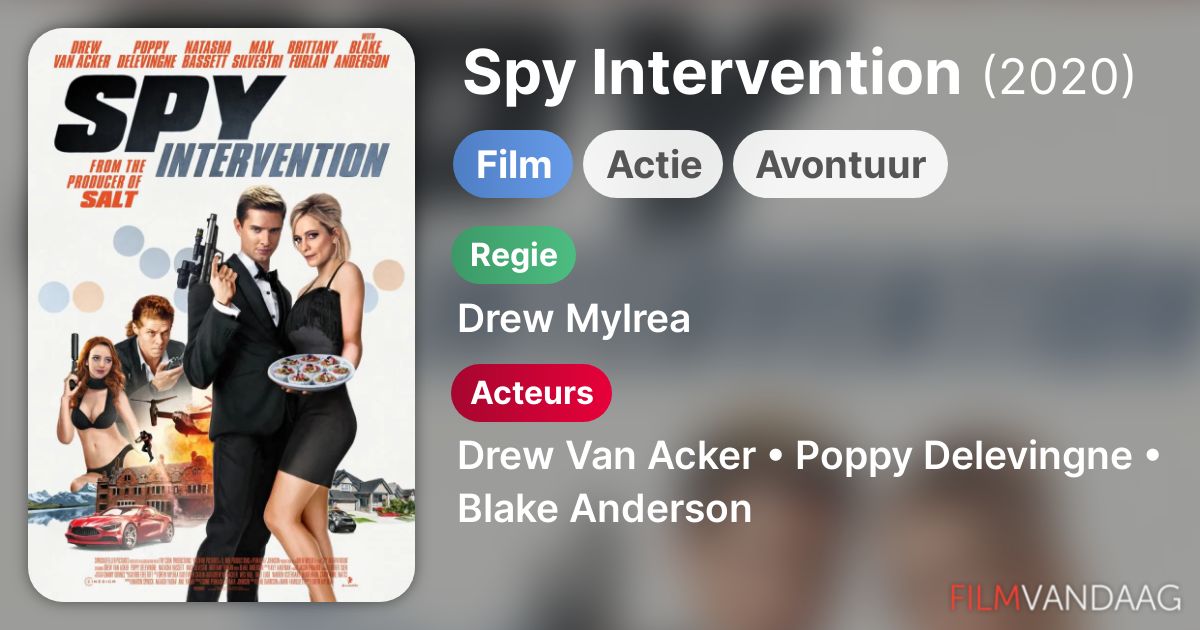 Alle acteurs in Spy Intervention (film, 2020) - FilmVandaag.nl