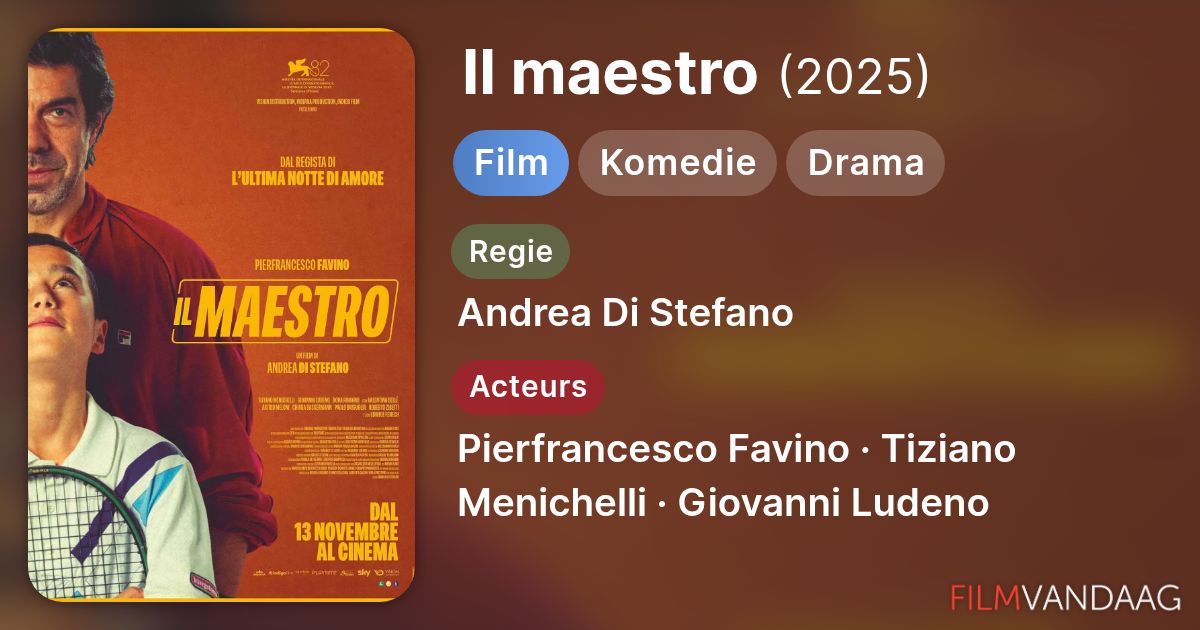 Il maestro (film, 2025) - FilmVandaag.nl
