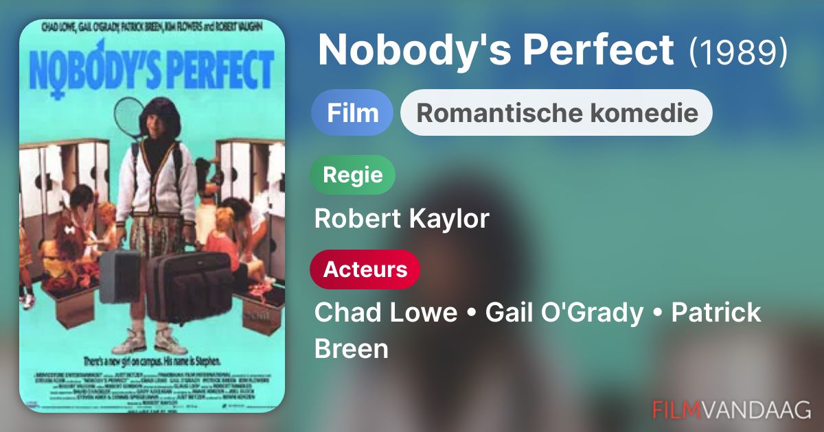 Nobody's Perfect (film, 1989) - FilmVandaag.nl
