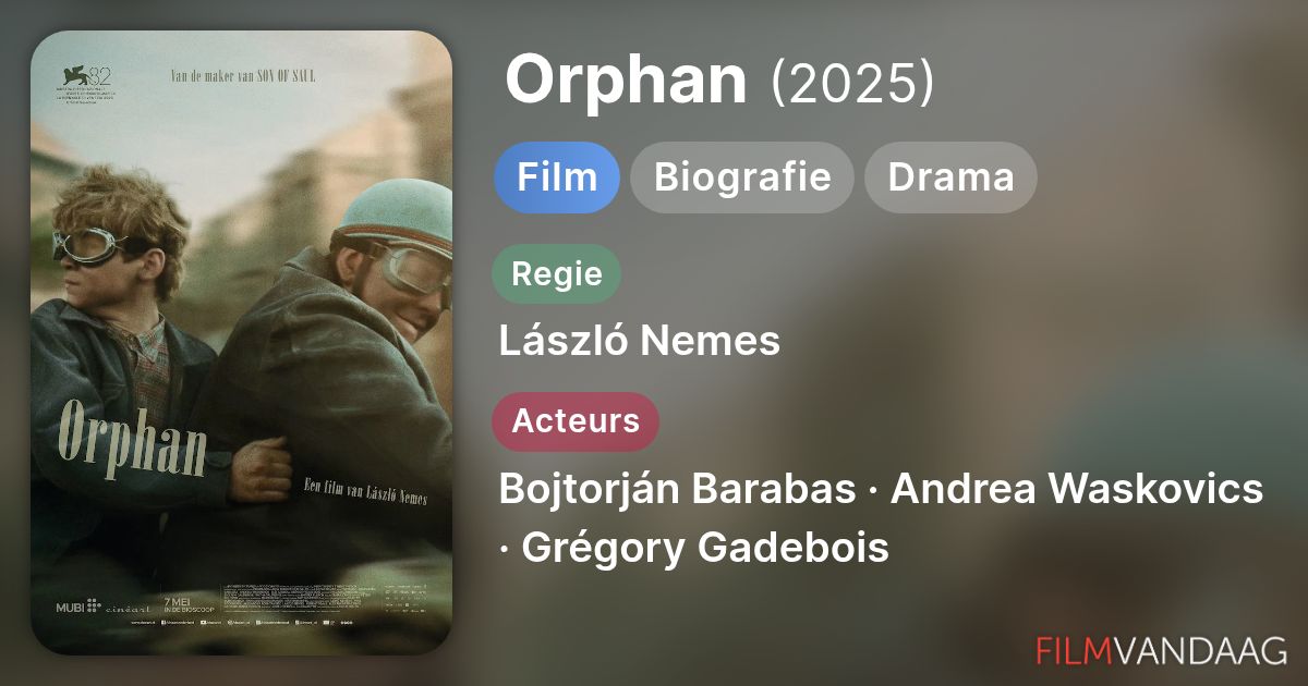 Orphan (film, 2025) - FilmVandaag.nl
