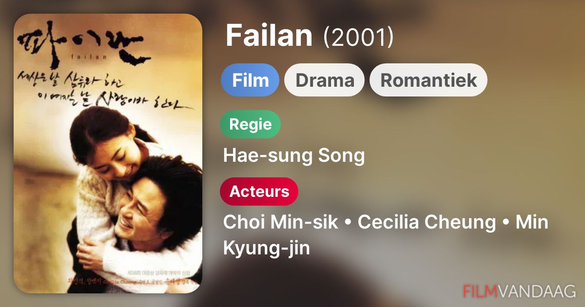 Failan (film, 2001) - FilmVandaag.nl