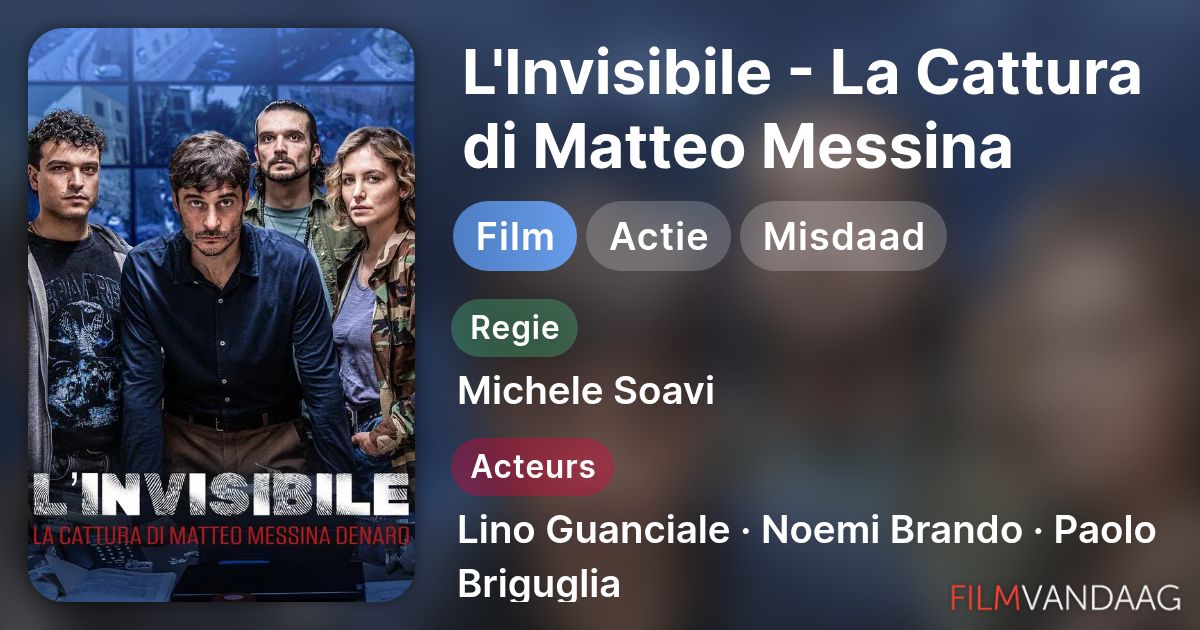 L'Invisibile - La Cattura di Matteo Messina Denaro (film, 2026) kopen ...