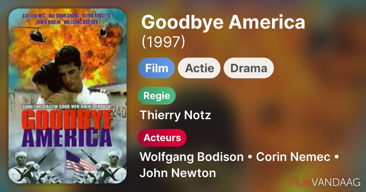 Goodbye America (film, 1997) - FilmVandaag.nl