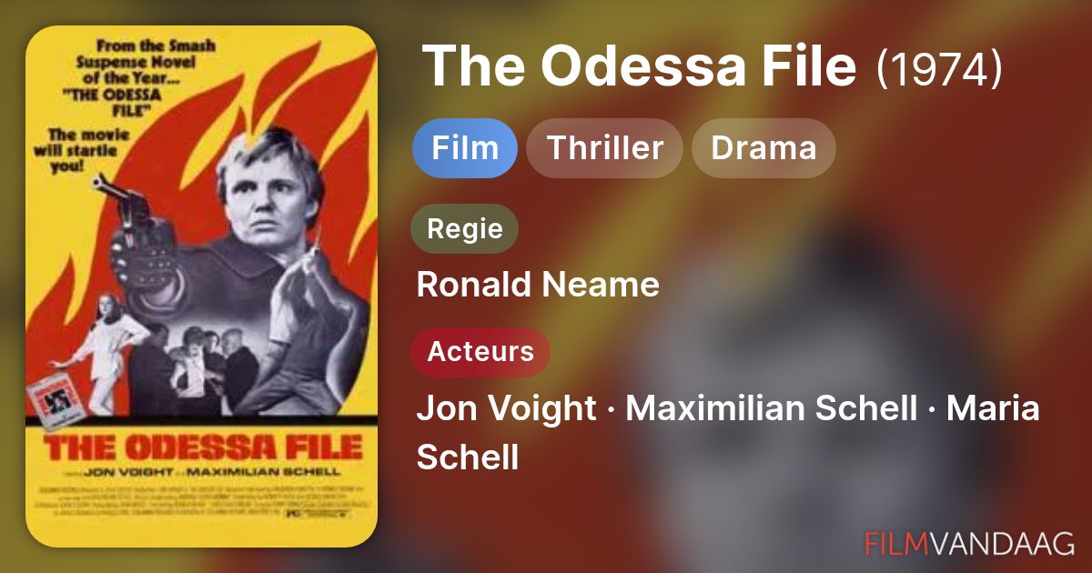 The Odessa File (film, 1974) - FilmVandaag.nl