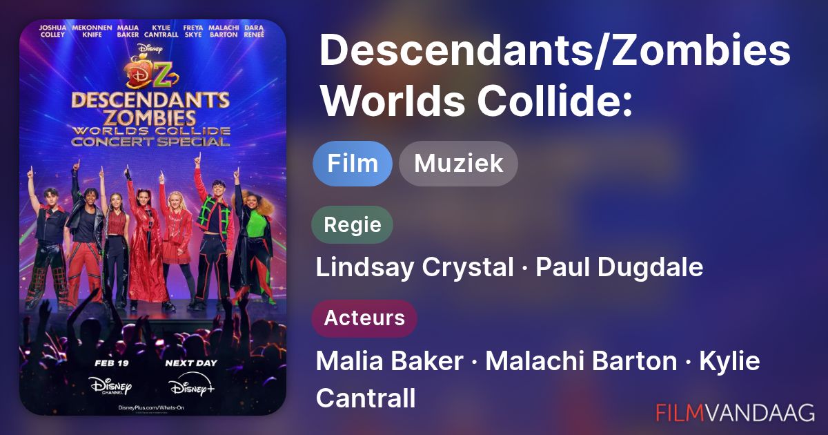 Alle acteurs in Descendants/Zombies Worlds Collide: Concert Special ...