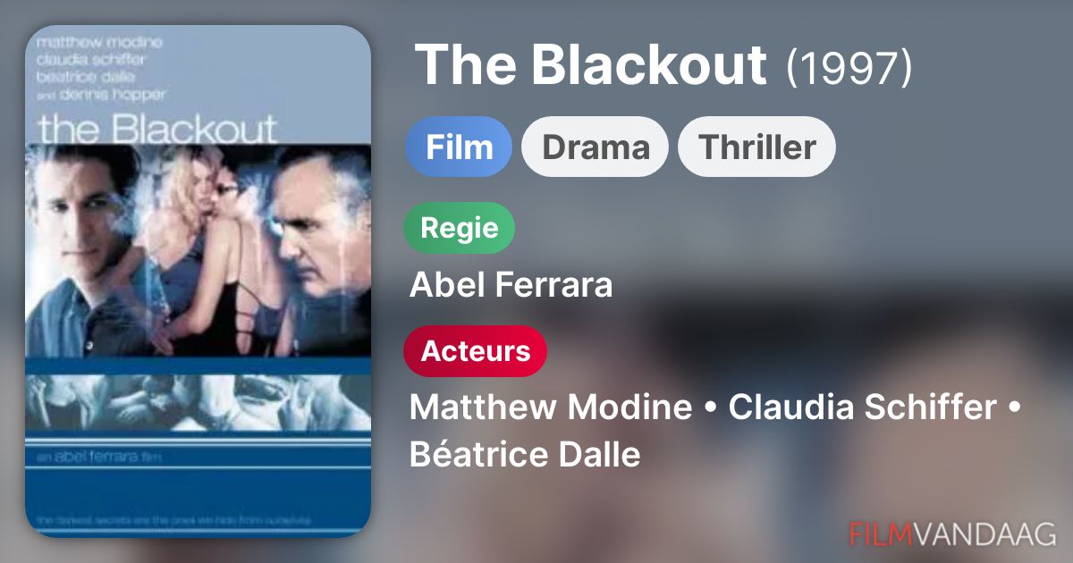 The Blackout (film, 1997) - FilmVandaag.nl