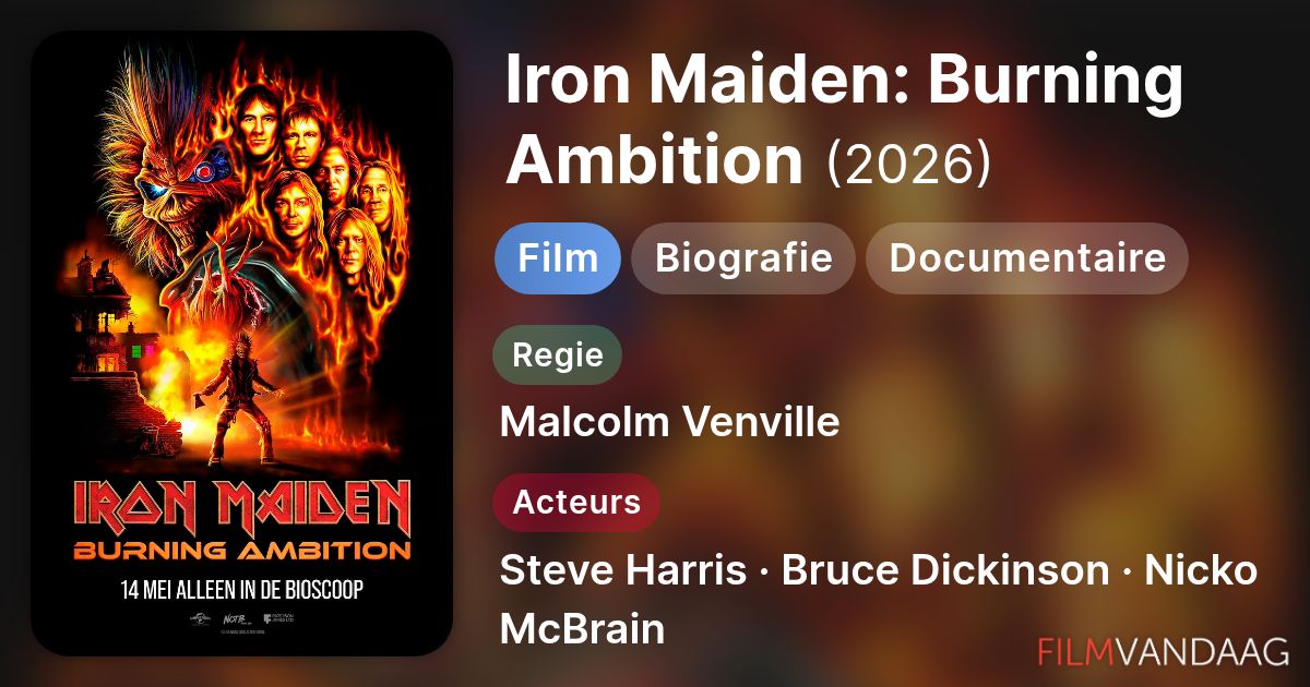 Iron Maiden: Burning Ambition (film, 2026) - FilmVandaag.nl