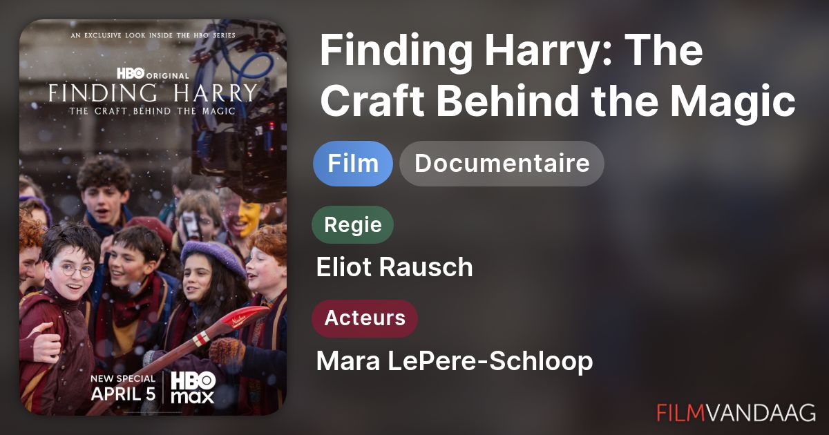 Finding Harry: The Craft Behind the Magic (film, 2026) - FilmVandaag.nl