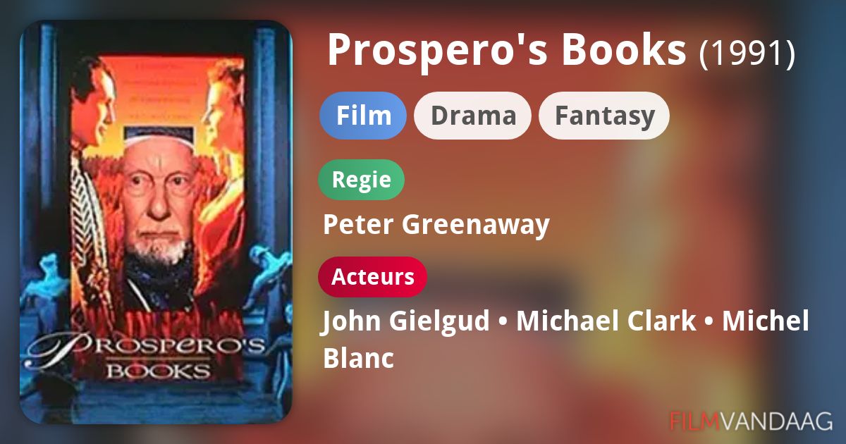 Prospero's Books (film, 1991) - FilmVandaag.nl