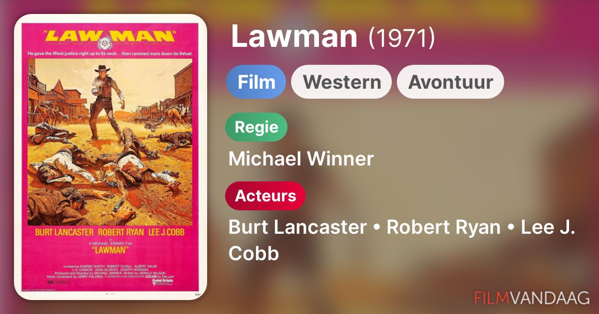 Lawman (film, 1971) - FilmVandaag.nl
