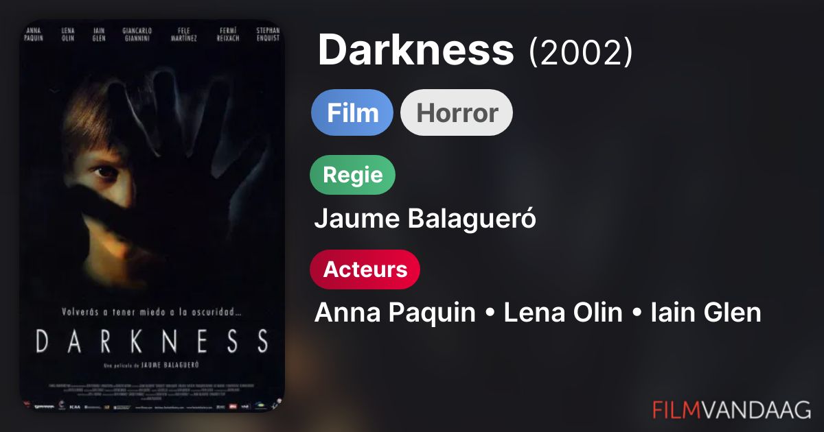 Darkness (film, 2002) - FilmVandaag.nl