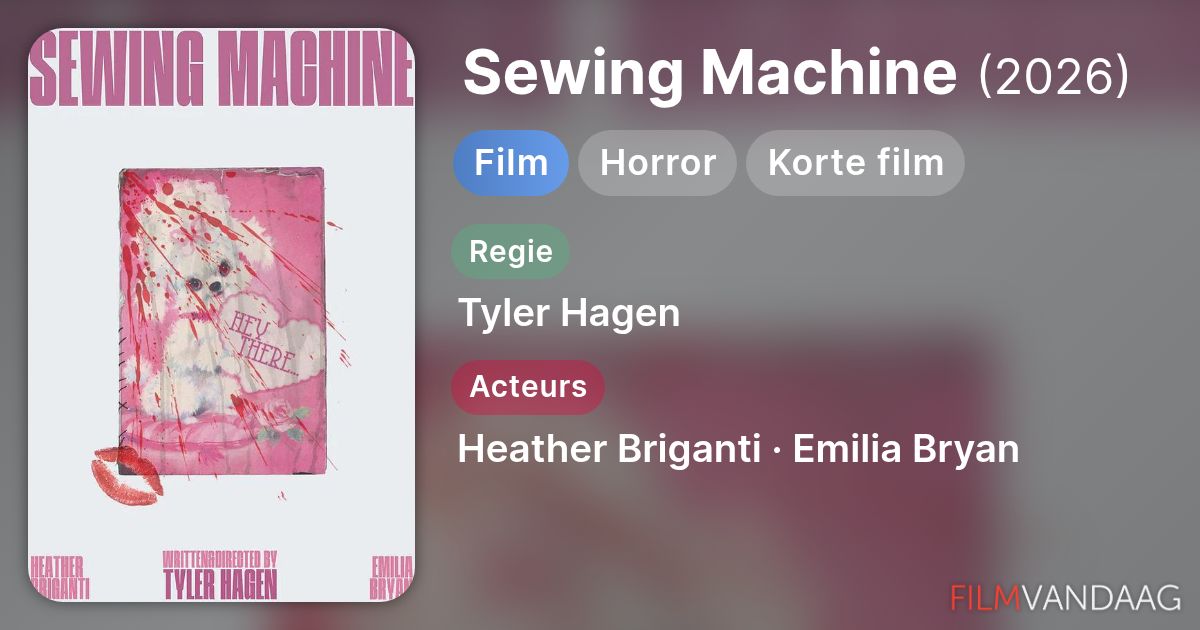 Sewing Machine (film, 2026) - FilmVandaag.nl