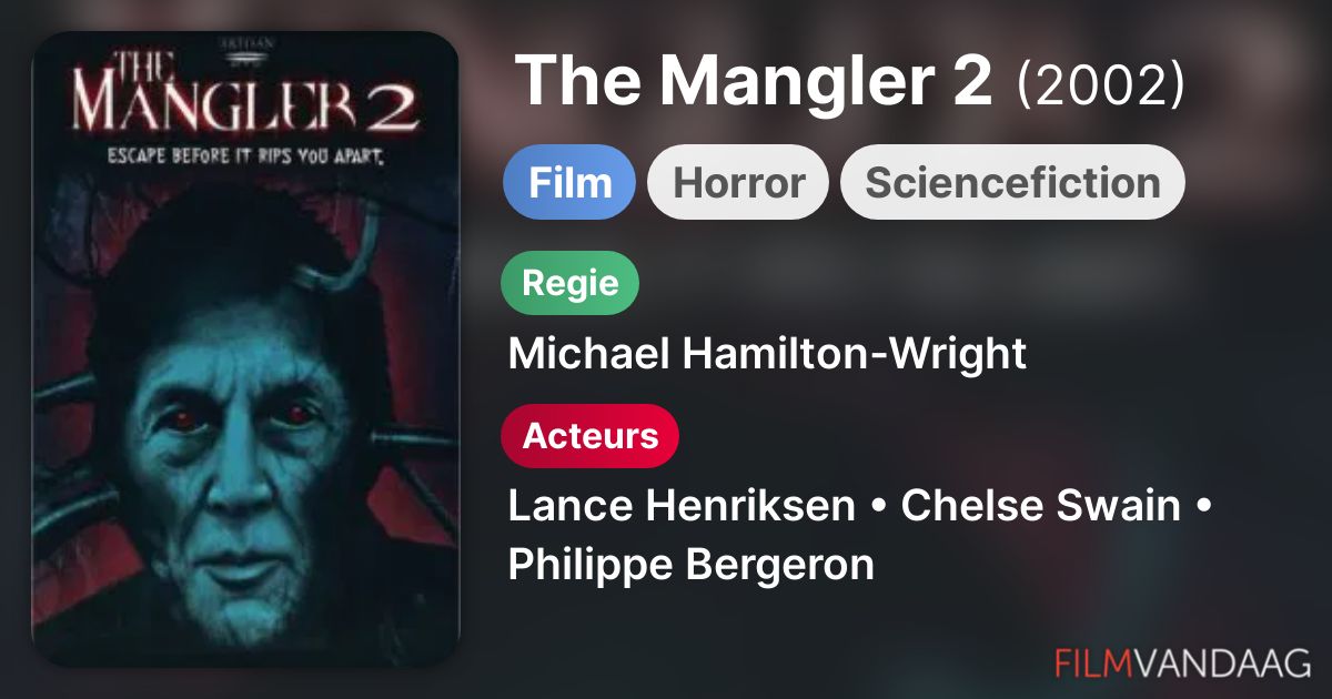 The Mangler 2 (film, 2002) - FilmVandaag.nl