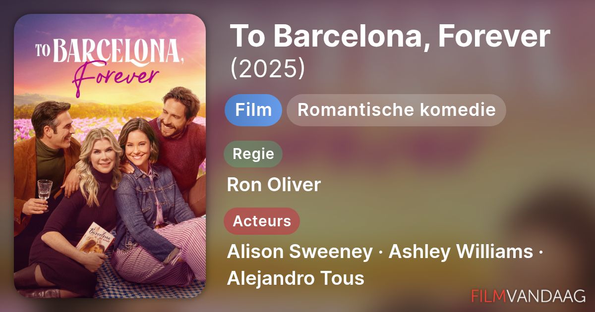 To Barcelona, Forever (film, 2025) - FilmVandaag.nl