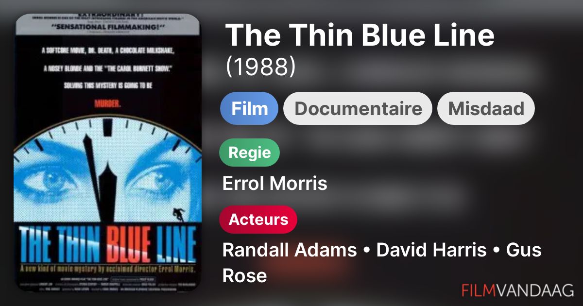 The Thin Blue Line (film, 1988) - FilmVandaag.nl